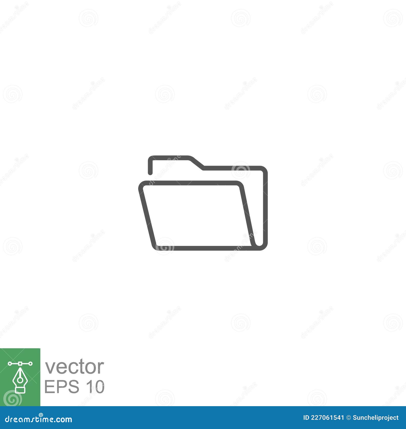 Open Folder of Data Documents File Icon Stock Vector - Illustration of ...