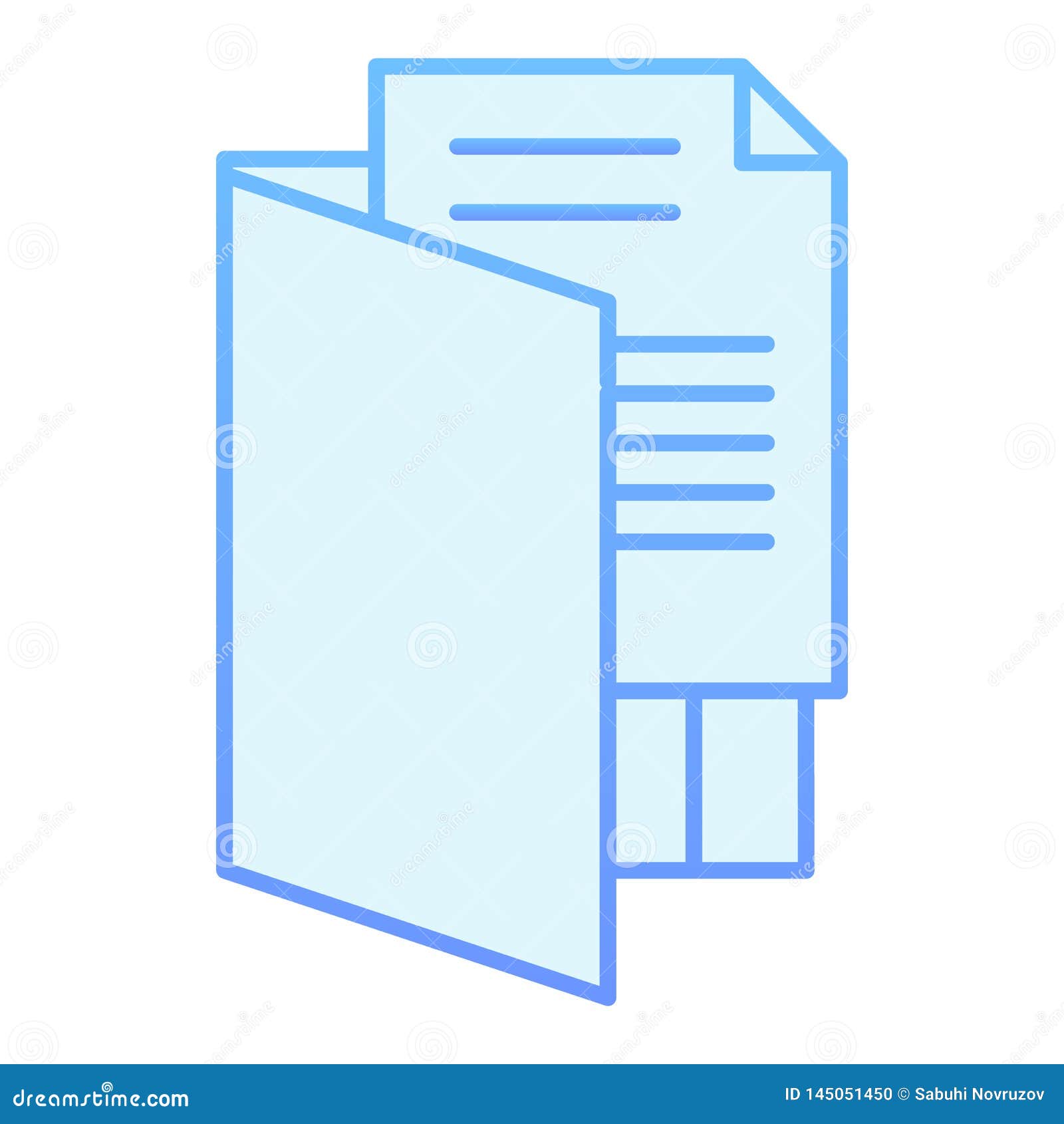 Open Folder Flat Icon. File Folder Blue Icons in Trendy Flat Style ...