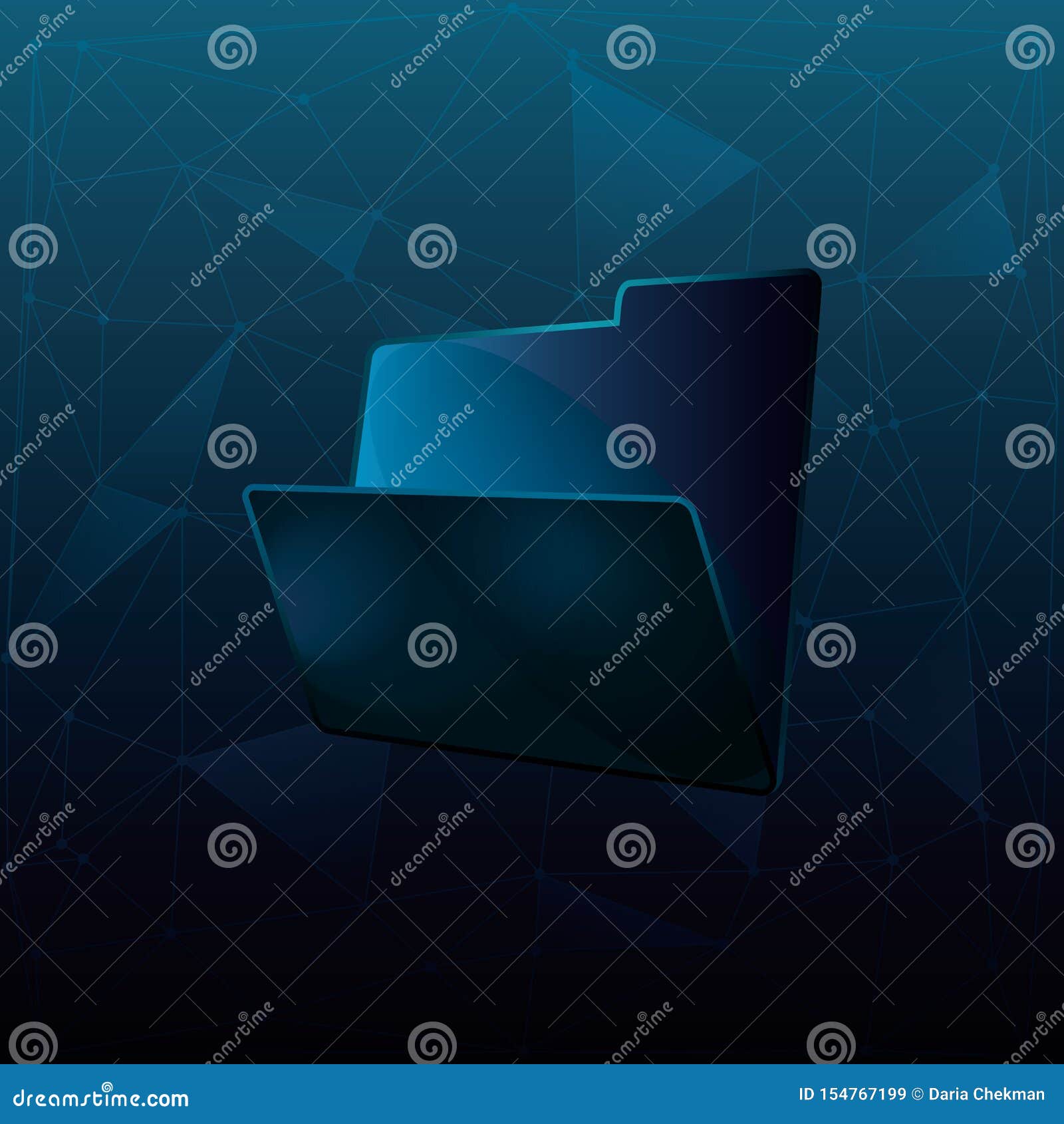 Open Folder Icon Isolated. Vector Illustration Stock Illustration ...
