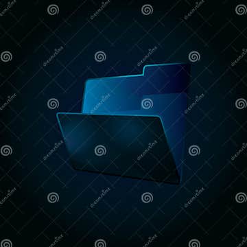 Open Folder Icon Isolated. Vector Illustration Stock Vector ...