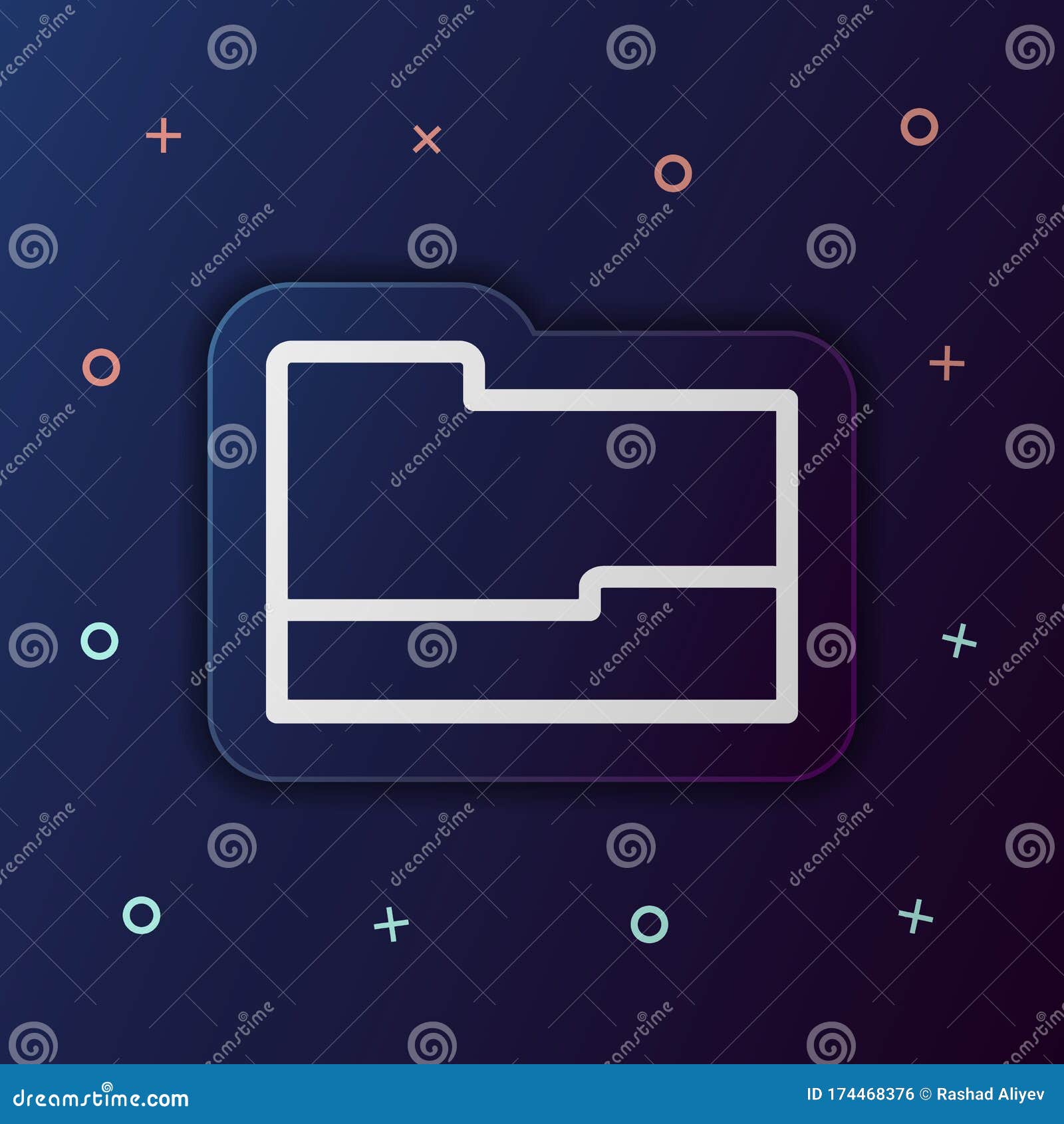 Cdr Folder Nolan Icon. Simple Thin Line, Outline Vector Of Mix Icons ...