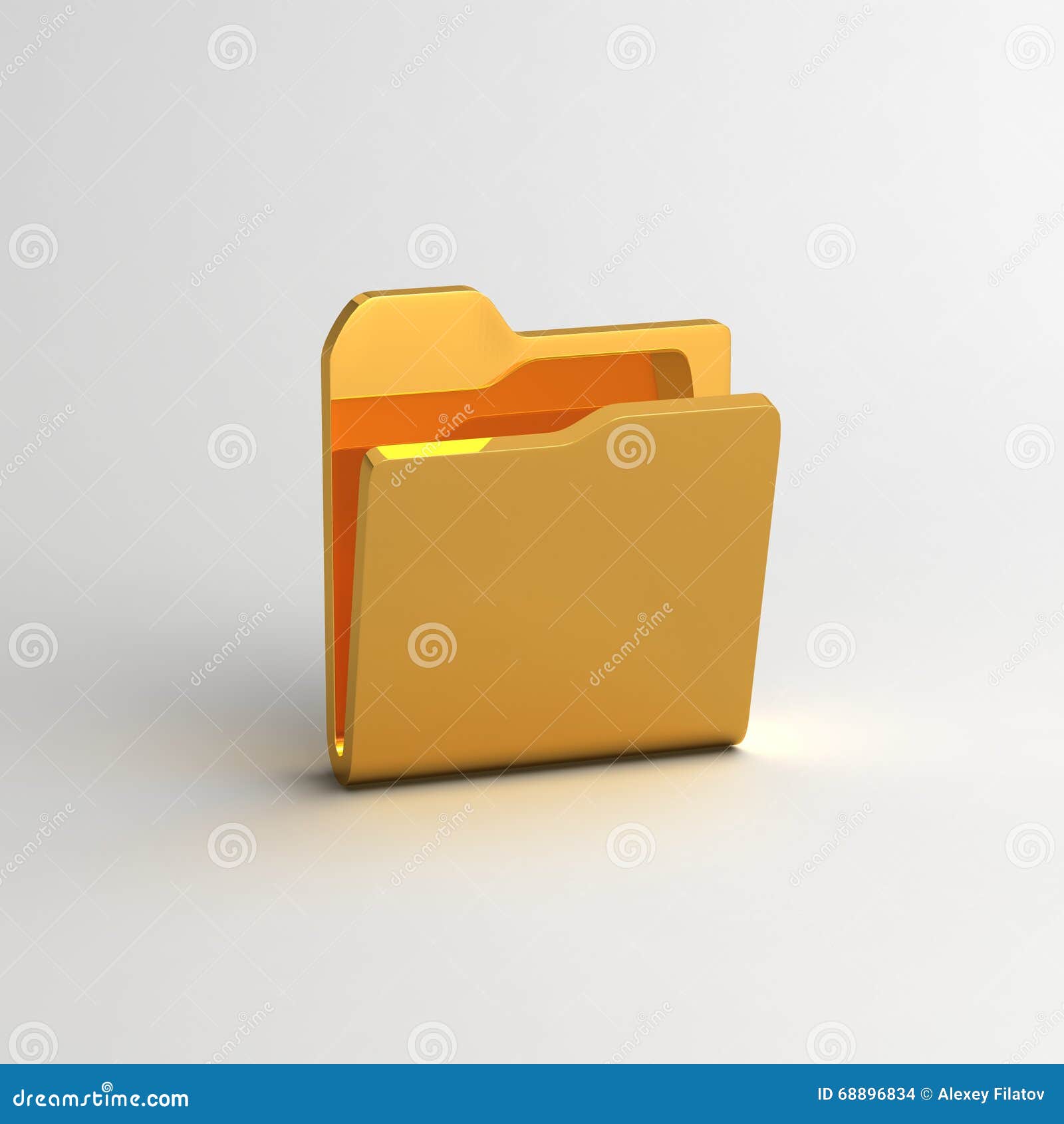 Open folder symbol stock illustration. Illustration of concepts - 68896834