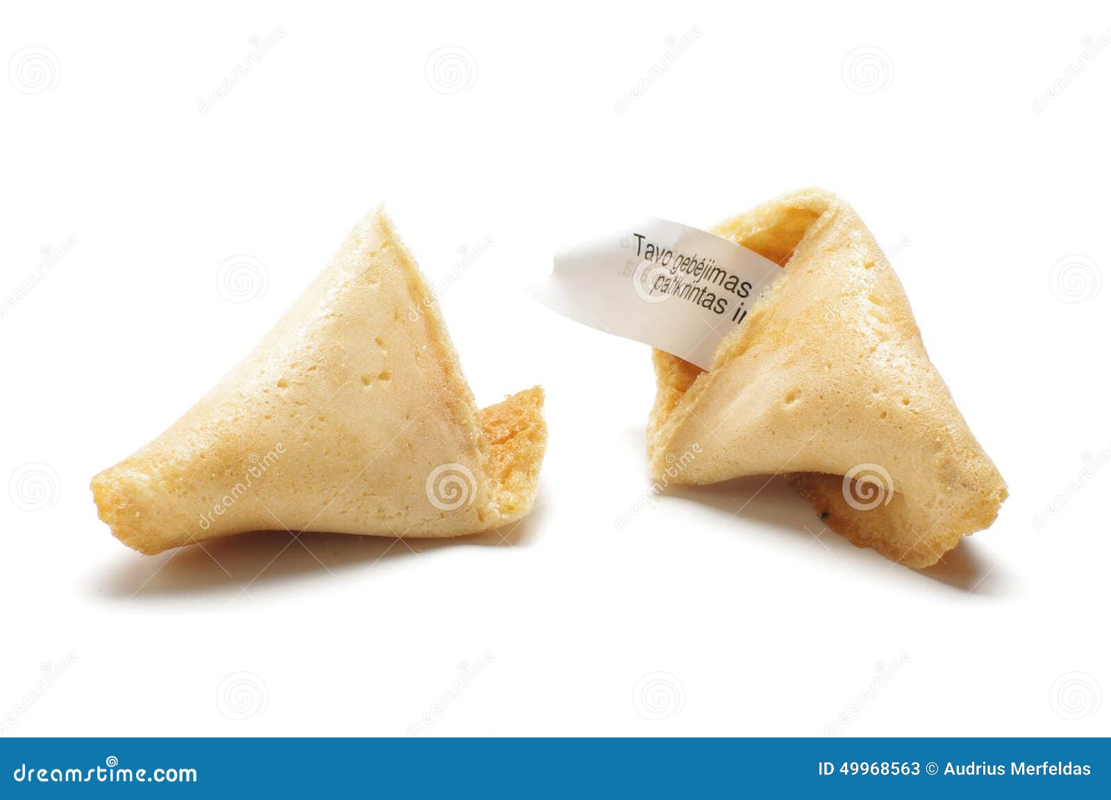 Open Fortune Cookie with Phrase of Wisdom Inside Stock Image - Image of ...