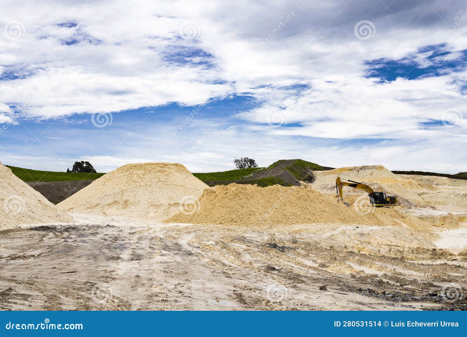 Open Foundation Kaolin Mine - Extraction of White Mud and Clay Stock ...