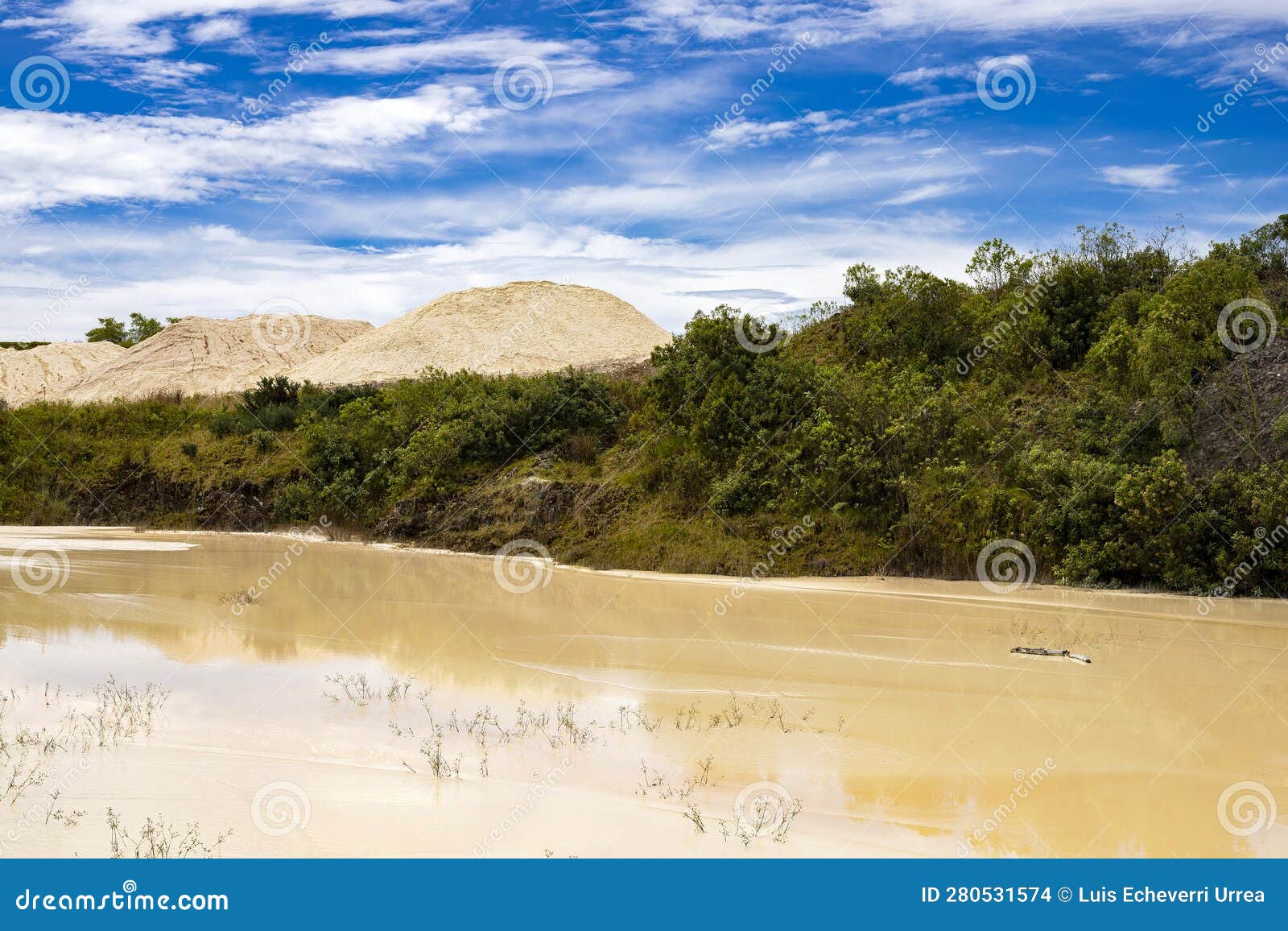 Open Foundation Kaolin Mine - Extraction of White Mud and Clay Stock ...