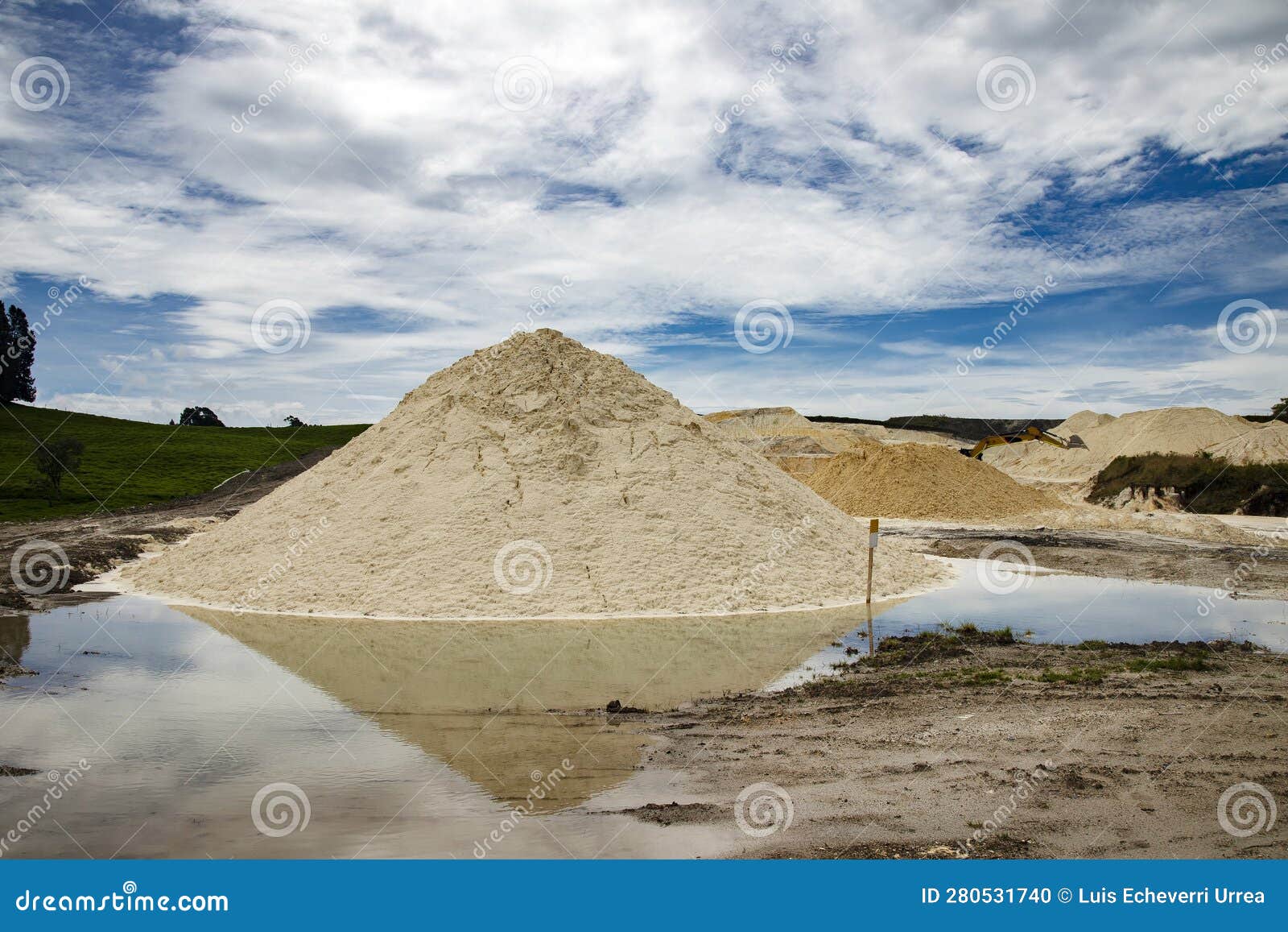 Open Foundation Kaolin Mine - Extraction of White Mud and Clay Stock ...