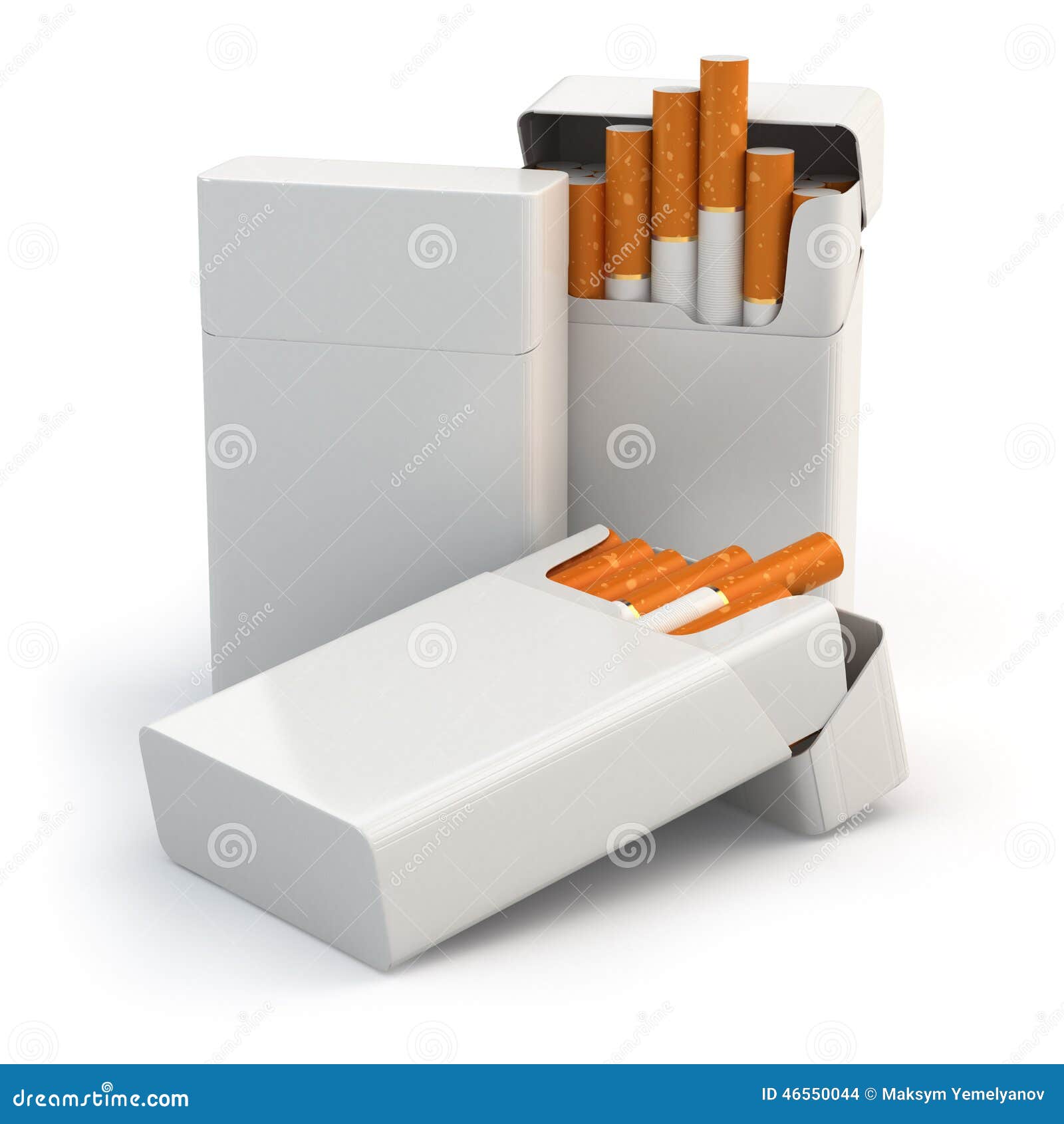 Open Cigarette Pack