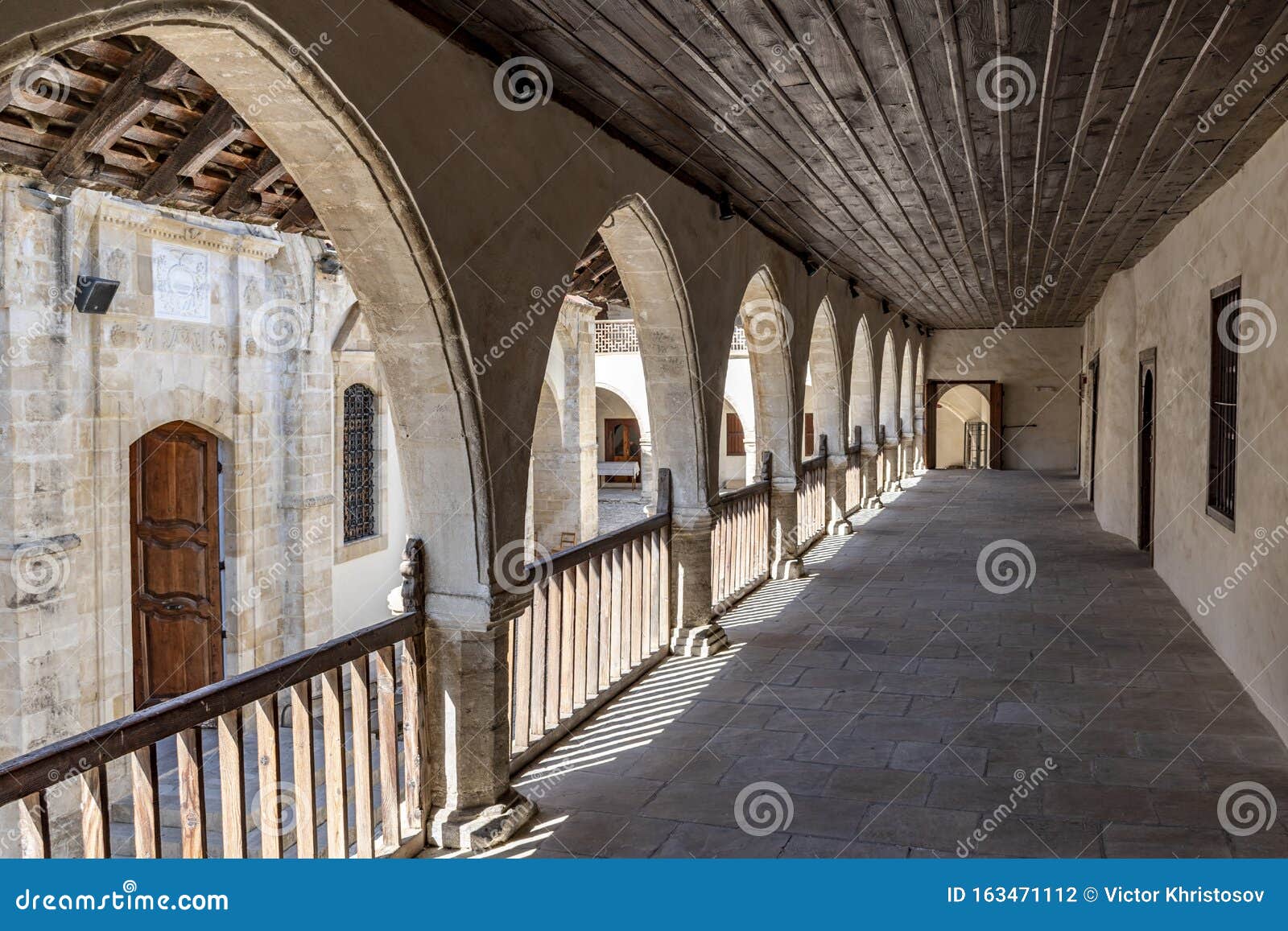 Omodos, Cyprus. Monastery of the Holy Cross (the Monastery of Timios ...