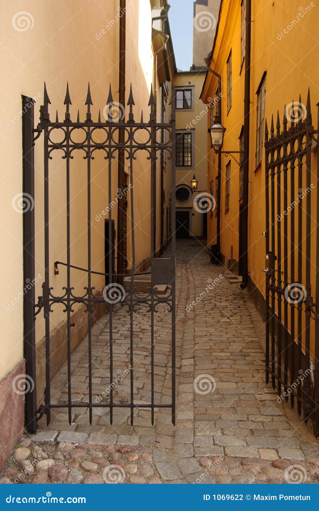Open Gate stock photo. Image of path, europe, scandinavian - 1069622