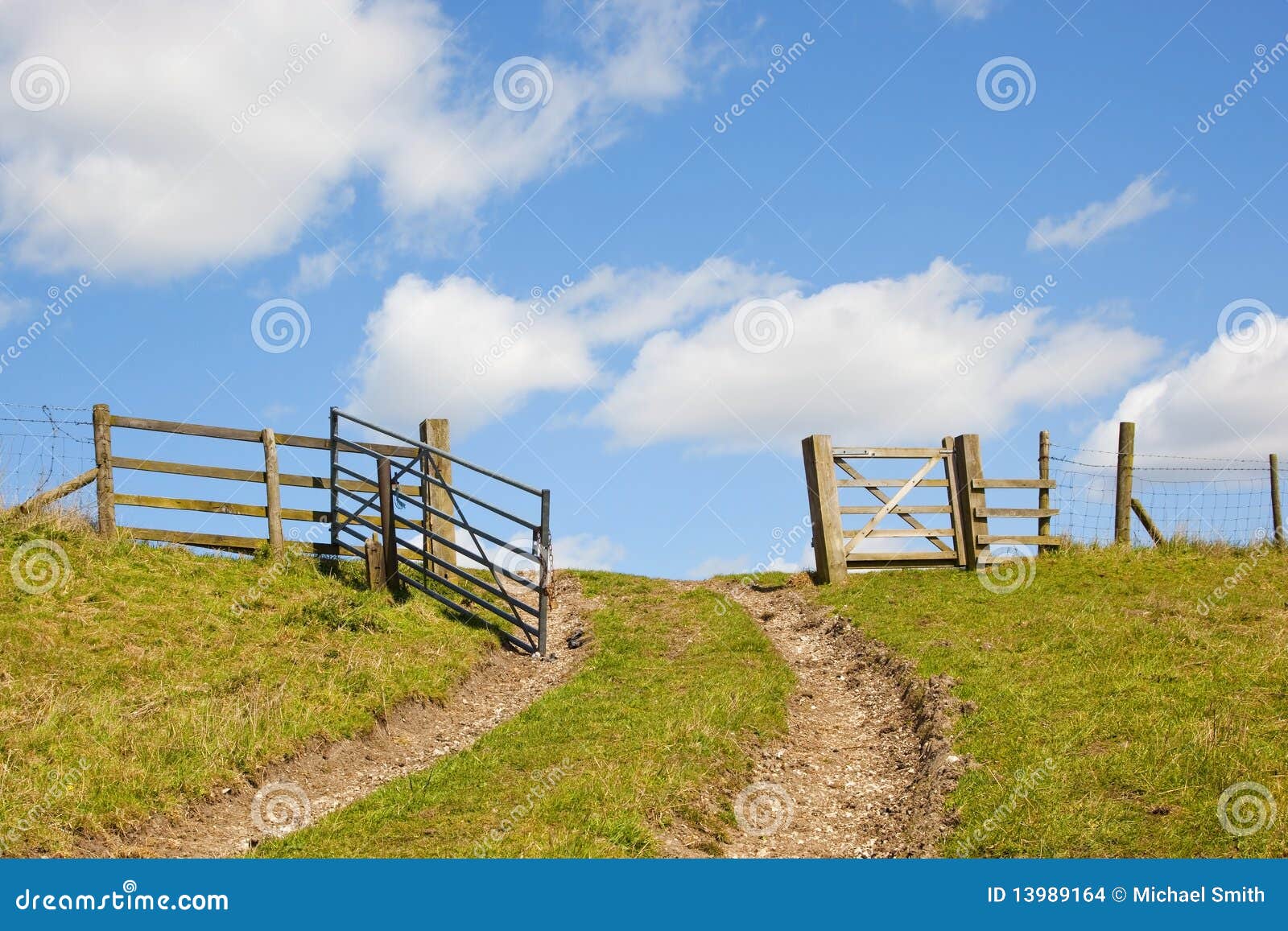 Open gate stock photo. Image of rural, track, blue, farming - 13989164
