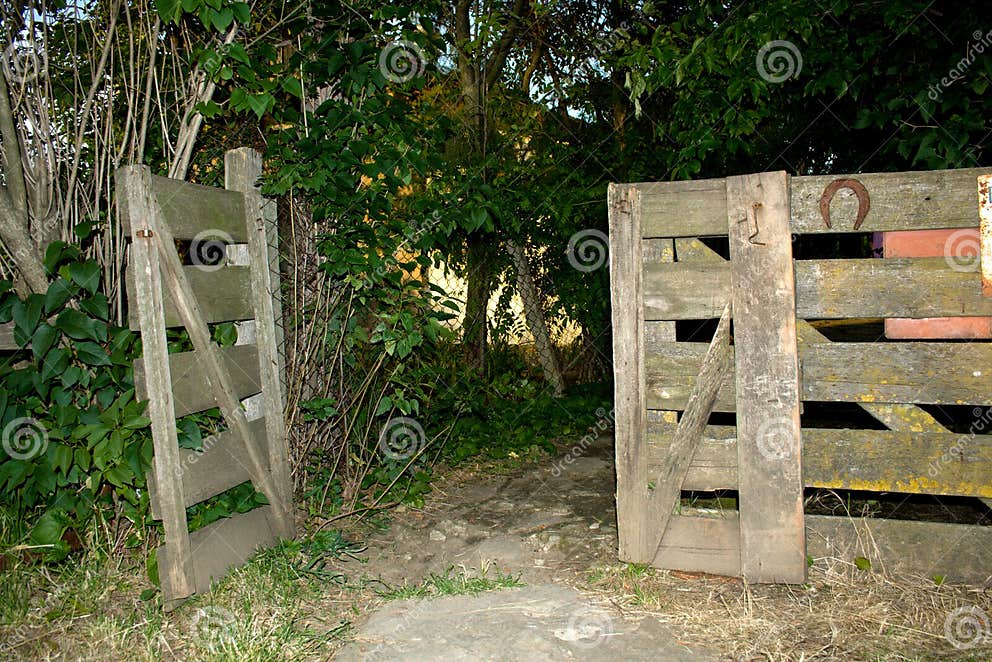 Open gate stock image. Image of green, ramble, nature - 5462435