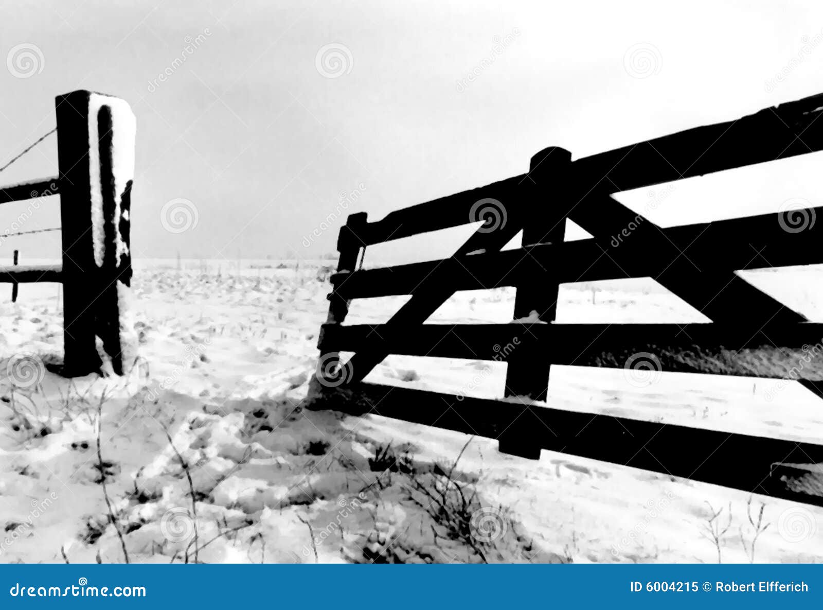 Open gate stock illustration. Illustration of posts, countryside - 6004215