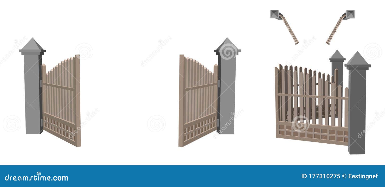 Open Gates Clipart