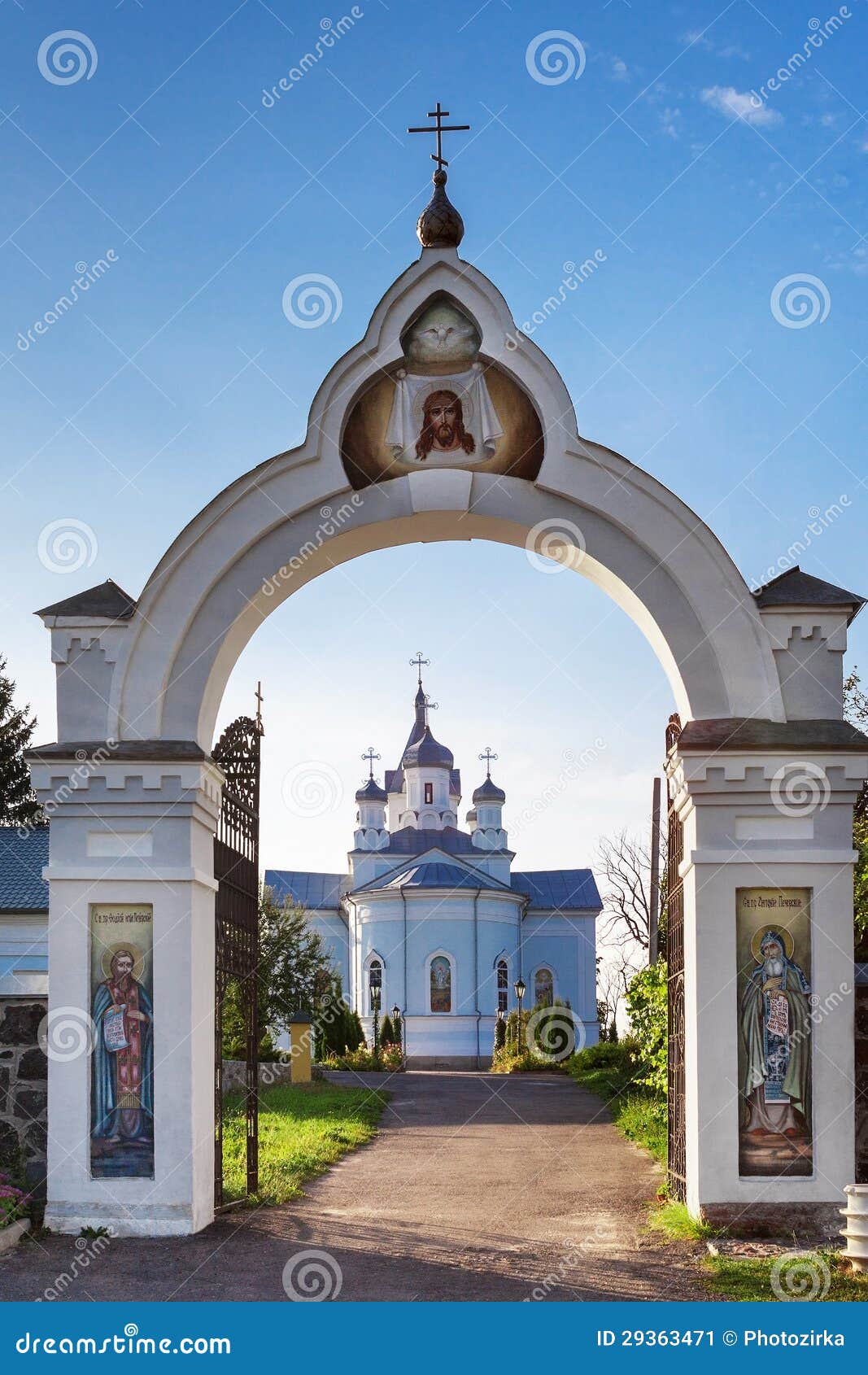 Open gate to church stock image. Image of century, pray - 29363471