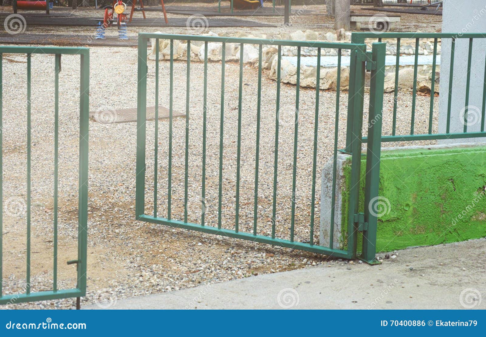 Open gate stock photo. Image of green, metal, lattice - 70400886