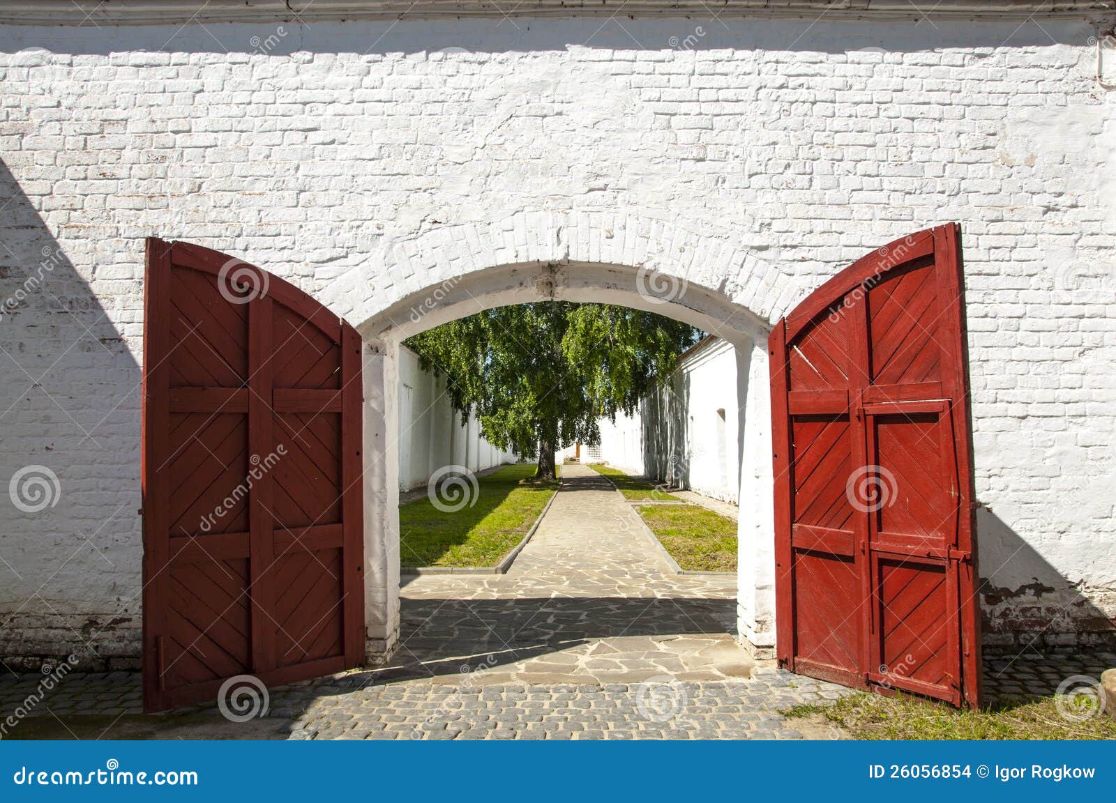 Open the gates stock photo. Image of open, wood, doors - 26056854