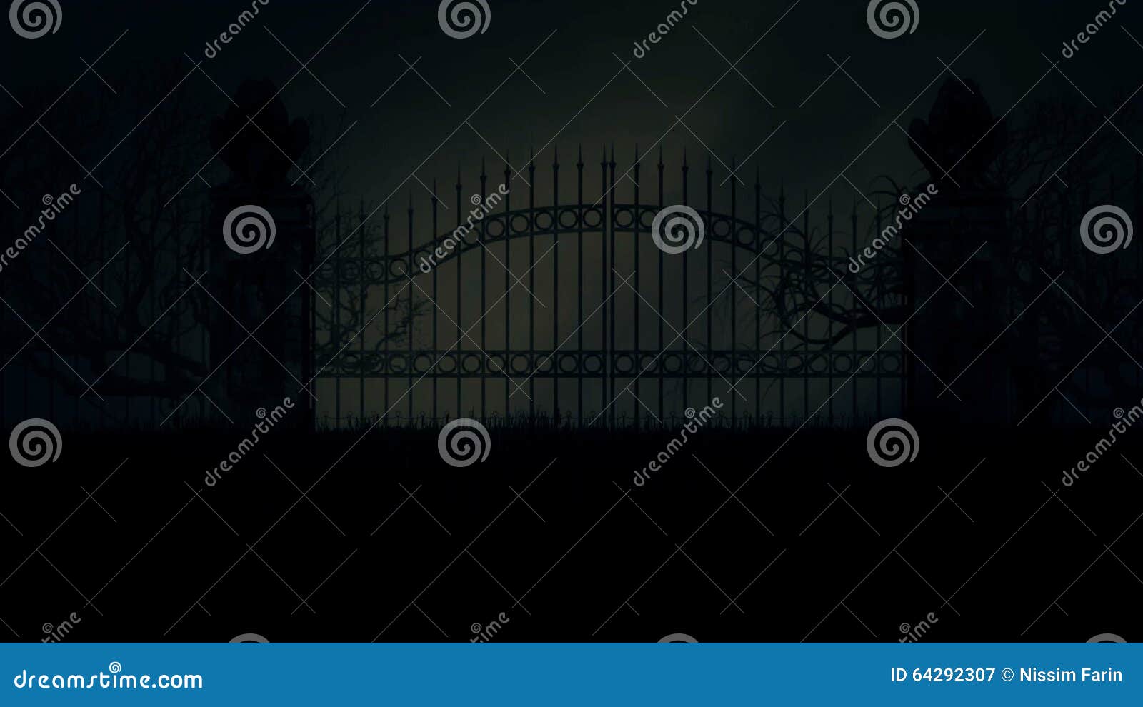 The Open Gates of Hell Under a Lightning Storm Stock Video - Video of ...