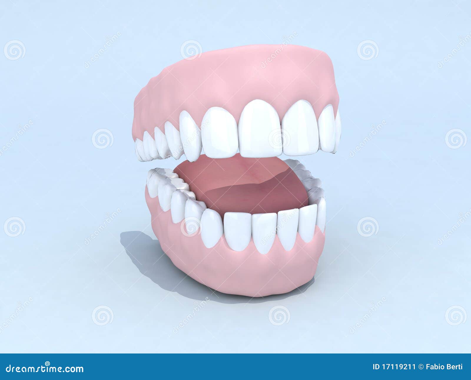 Open gebit stock illustratie. Illustration of plastiek - 17119211