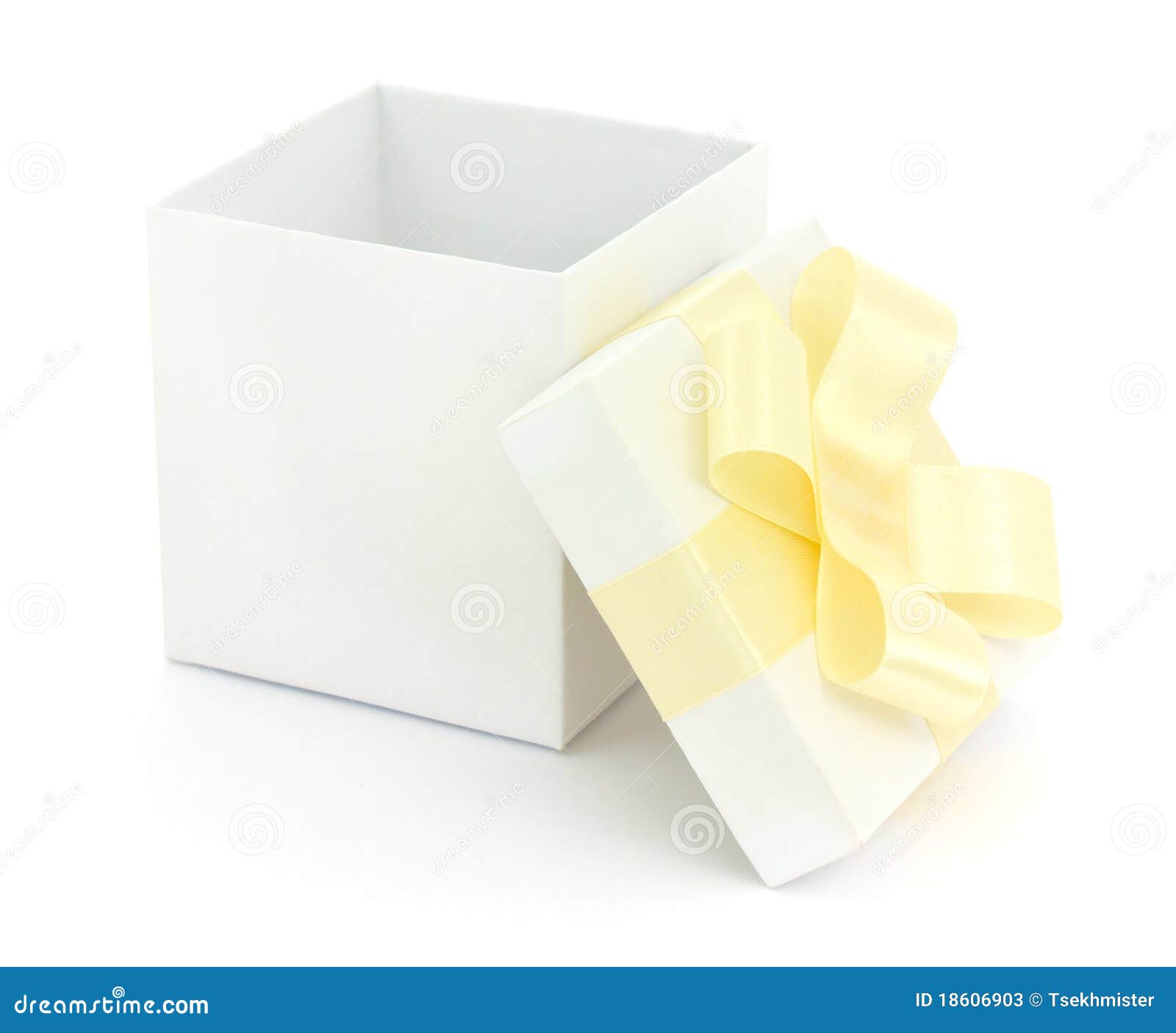 Open gift box stock image. Image of empty, ribbon, christmas - 18606903