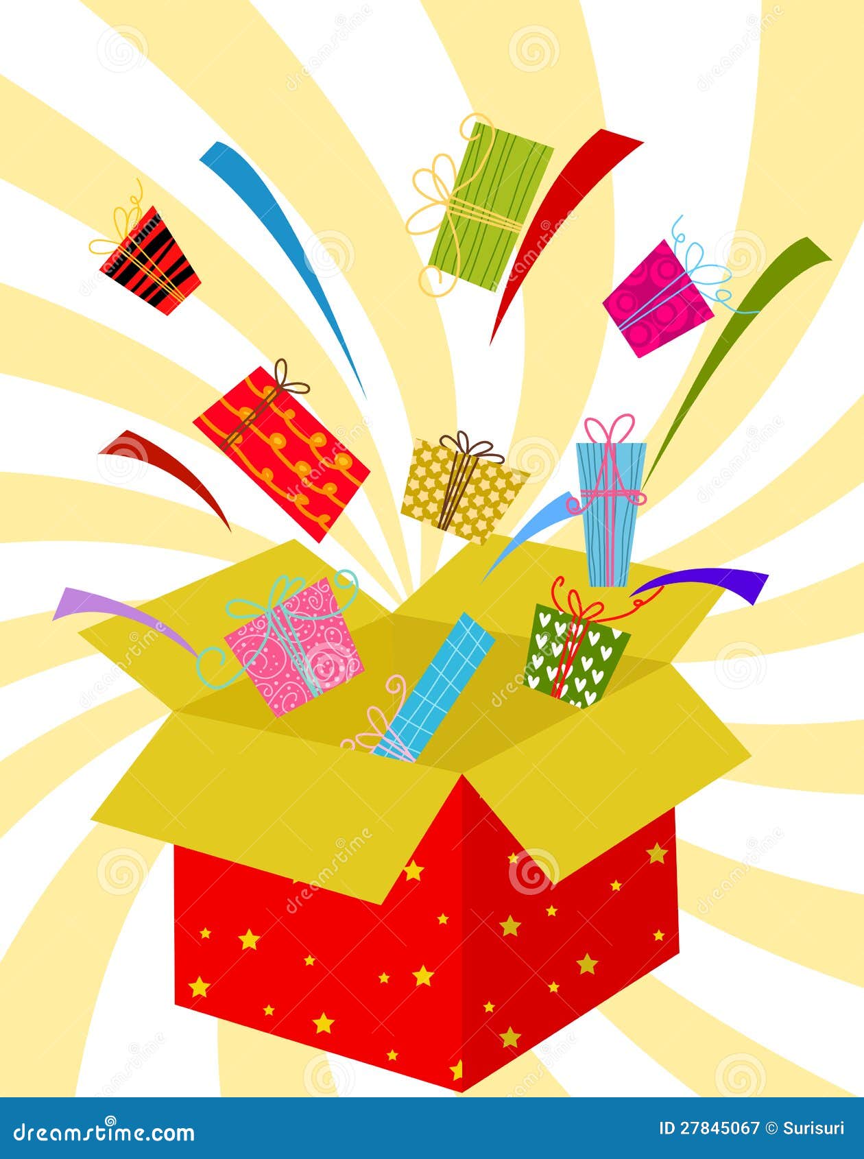 Open gift box stock vector. Illustration of cardboard - 27845067