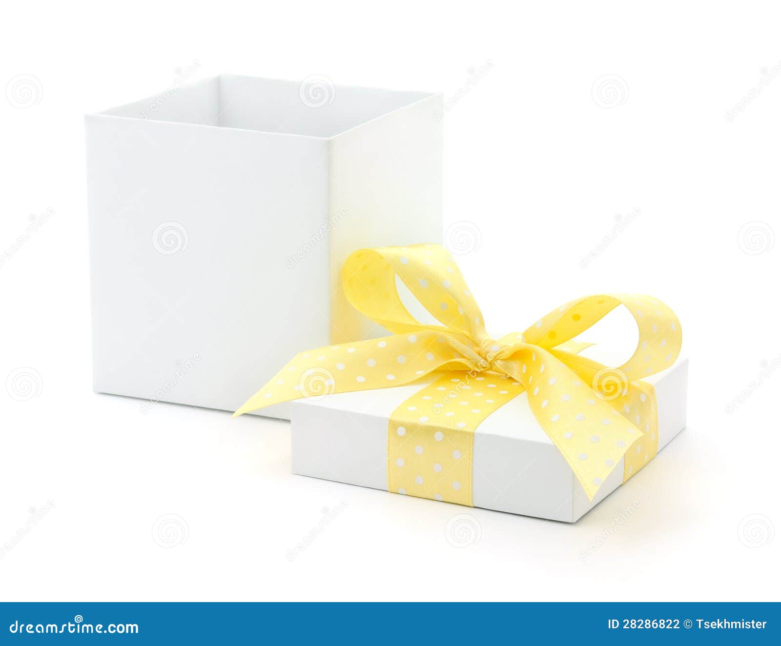 Open gift box stock photo. Image of surprise, yellow - 28286822