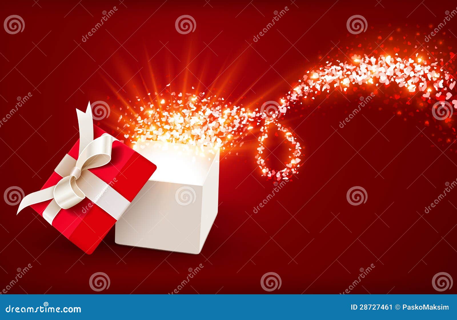 Open Gift Box stock vector. Illustration of present, design - 28727461