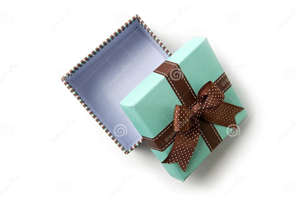 Open gift box stock image. Image of brown, gift, paper - 6235561