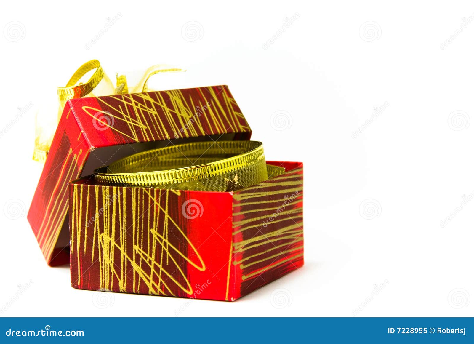 Open gift box stock image. Image of celebration, decoration - 7228955