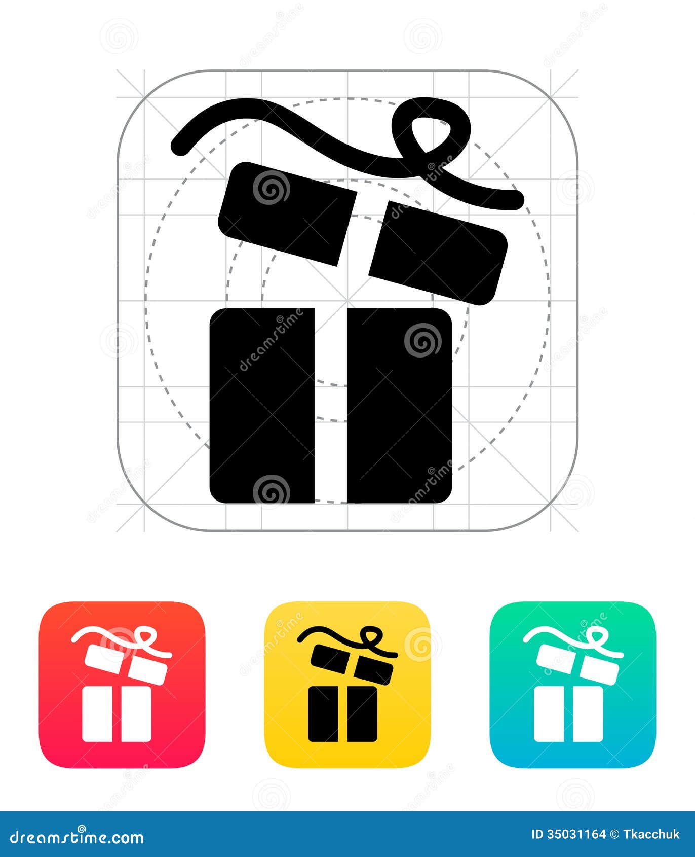 Open Gift Box Icons on White Background. Stock Vector - Illustration of ...