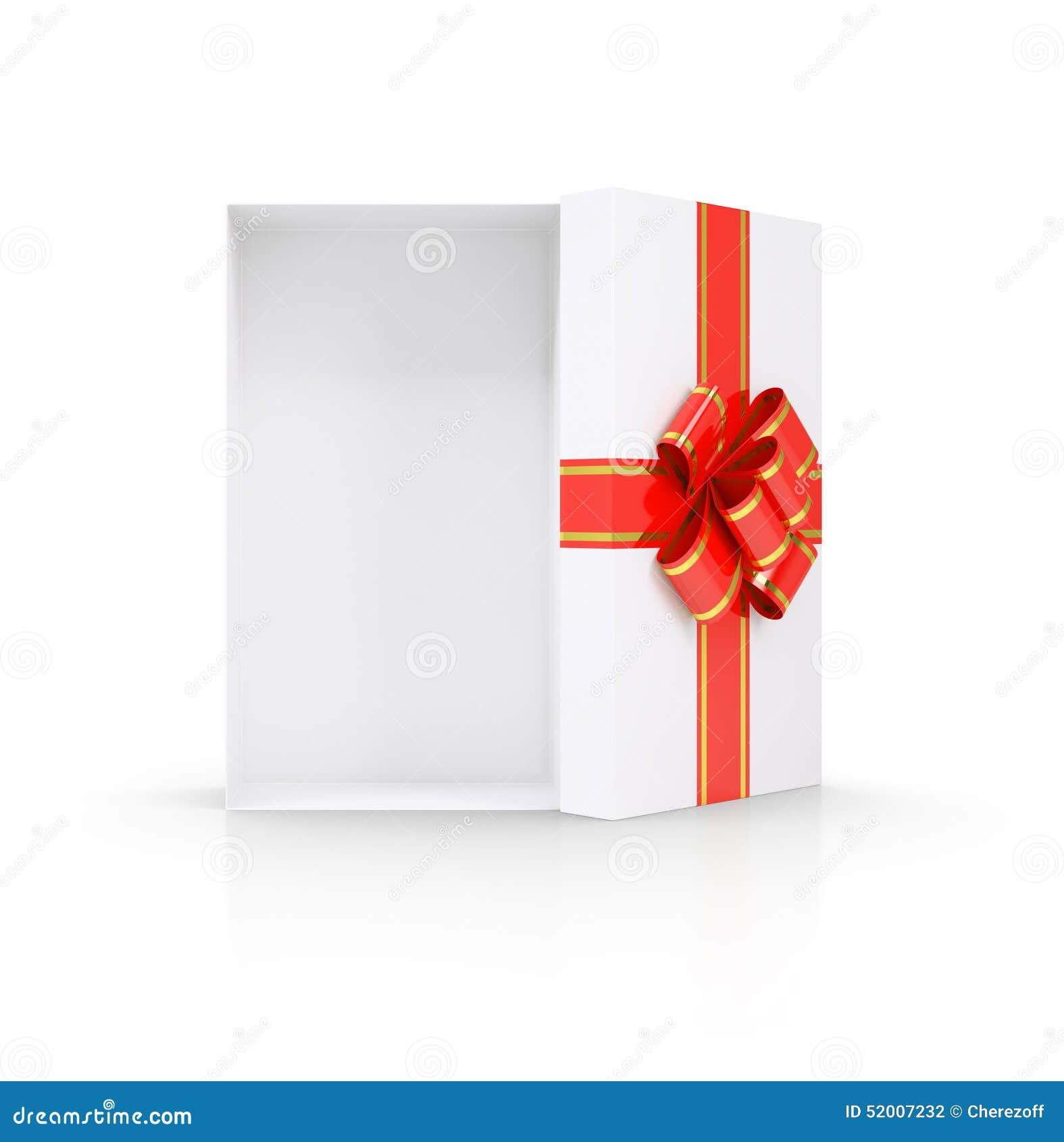 Open gift box. Isolated stock illustration. Illustration of festive ...