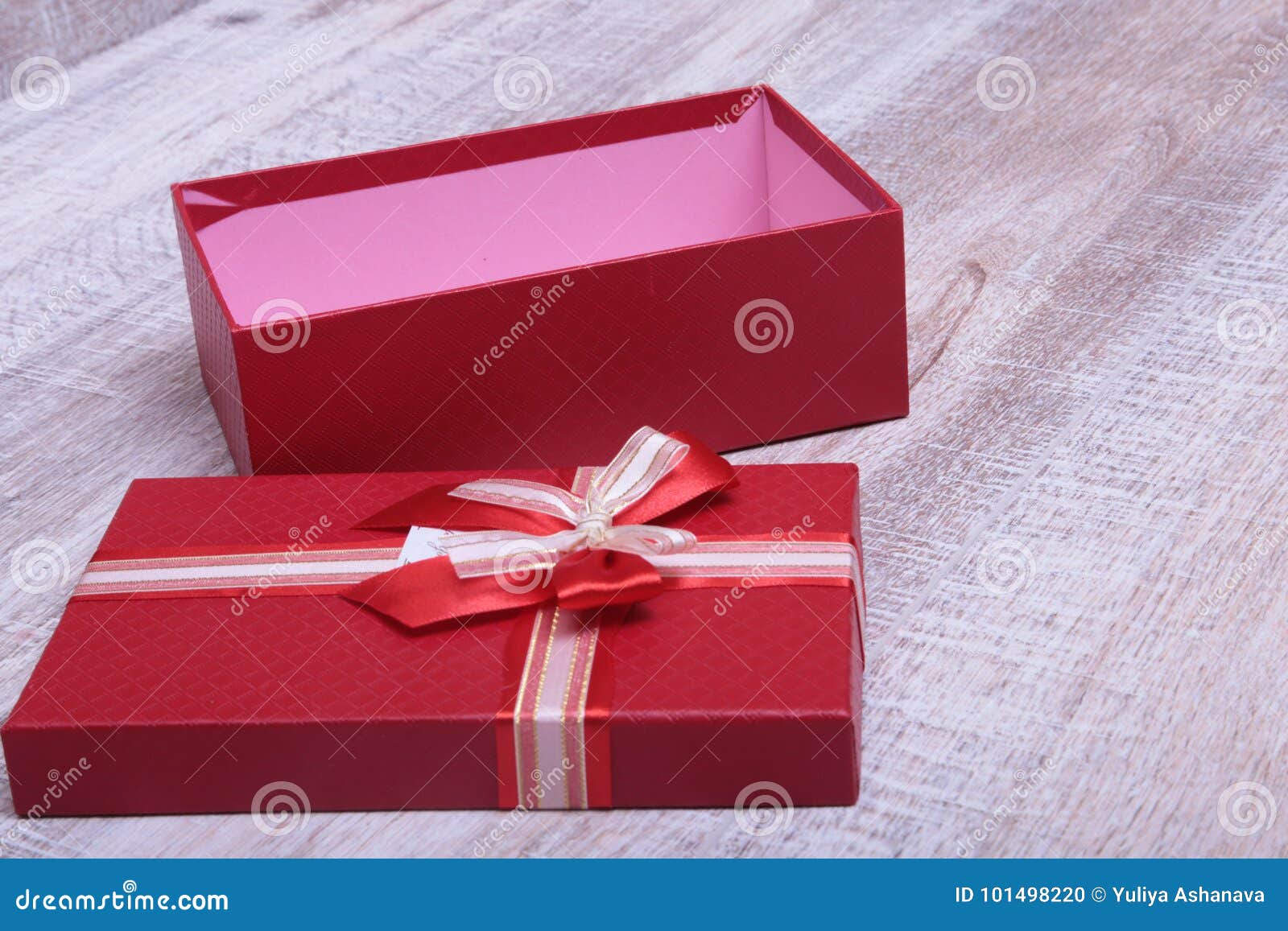 Open Gift Box, Isolated on the White Background Stock Photo - Image of ...