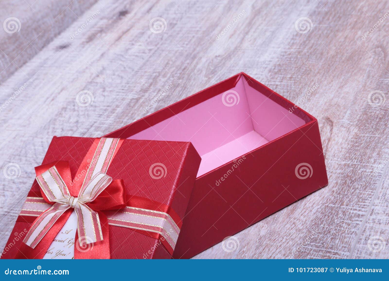 Open Gift Box, Isolated on the White Background Stock Image - Image of ...