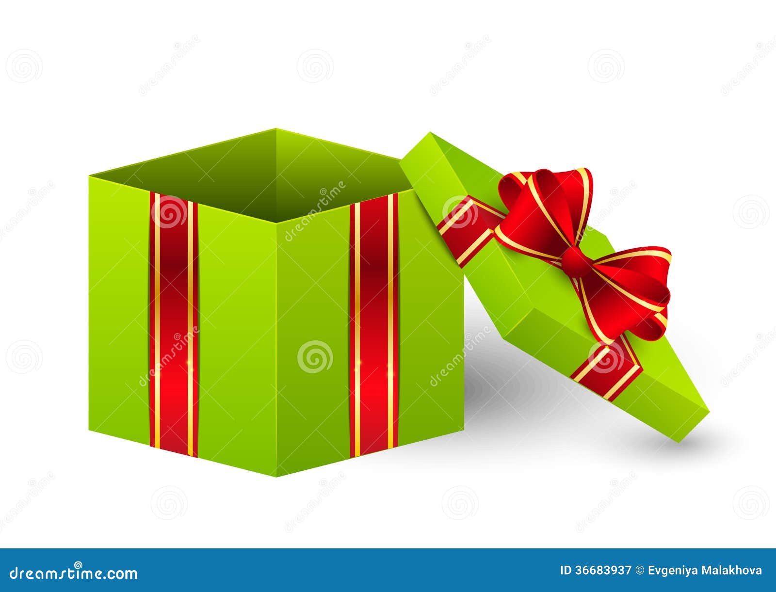Open gift box stock vector. Illustration of decorative - 36683937