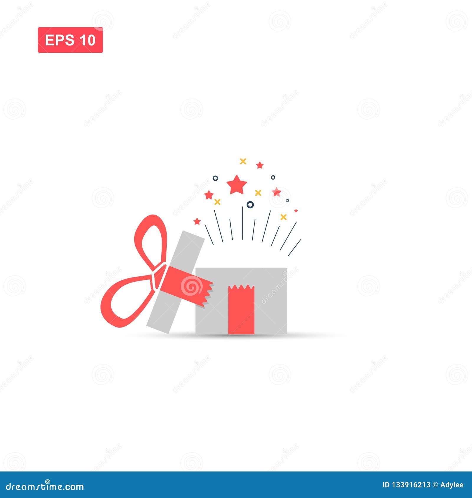 Open Gift Box Vector Illustration Stock Vector - Illustration of ...