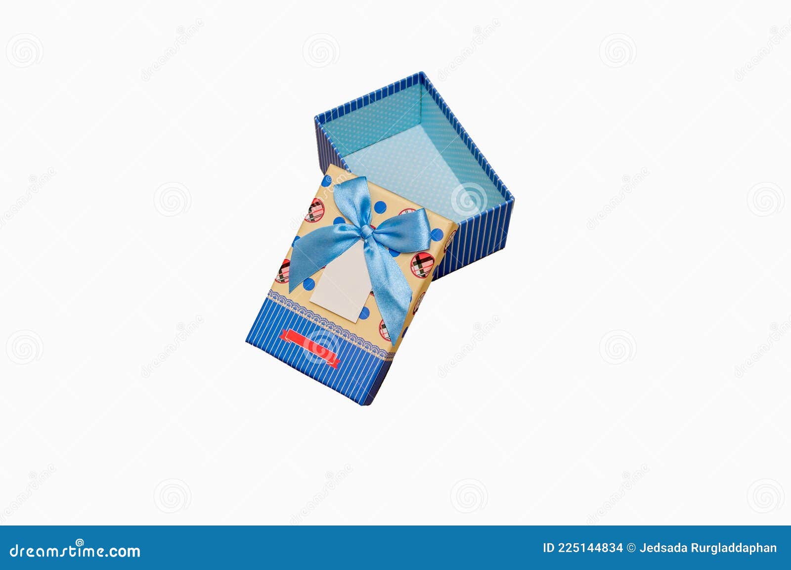 Open gift box stock photo. Image of blue, line, design - 225144834