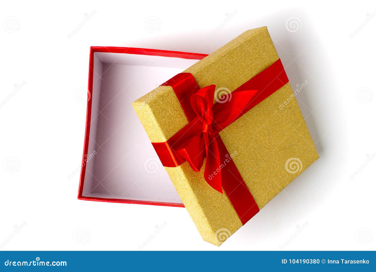 Open gift box on white stock photo. Image of background - 104190380