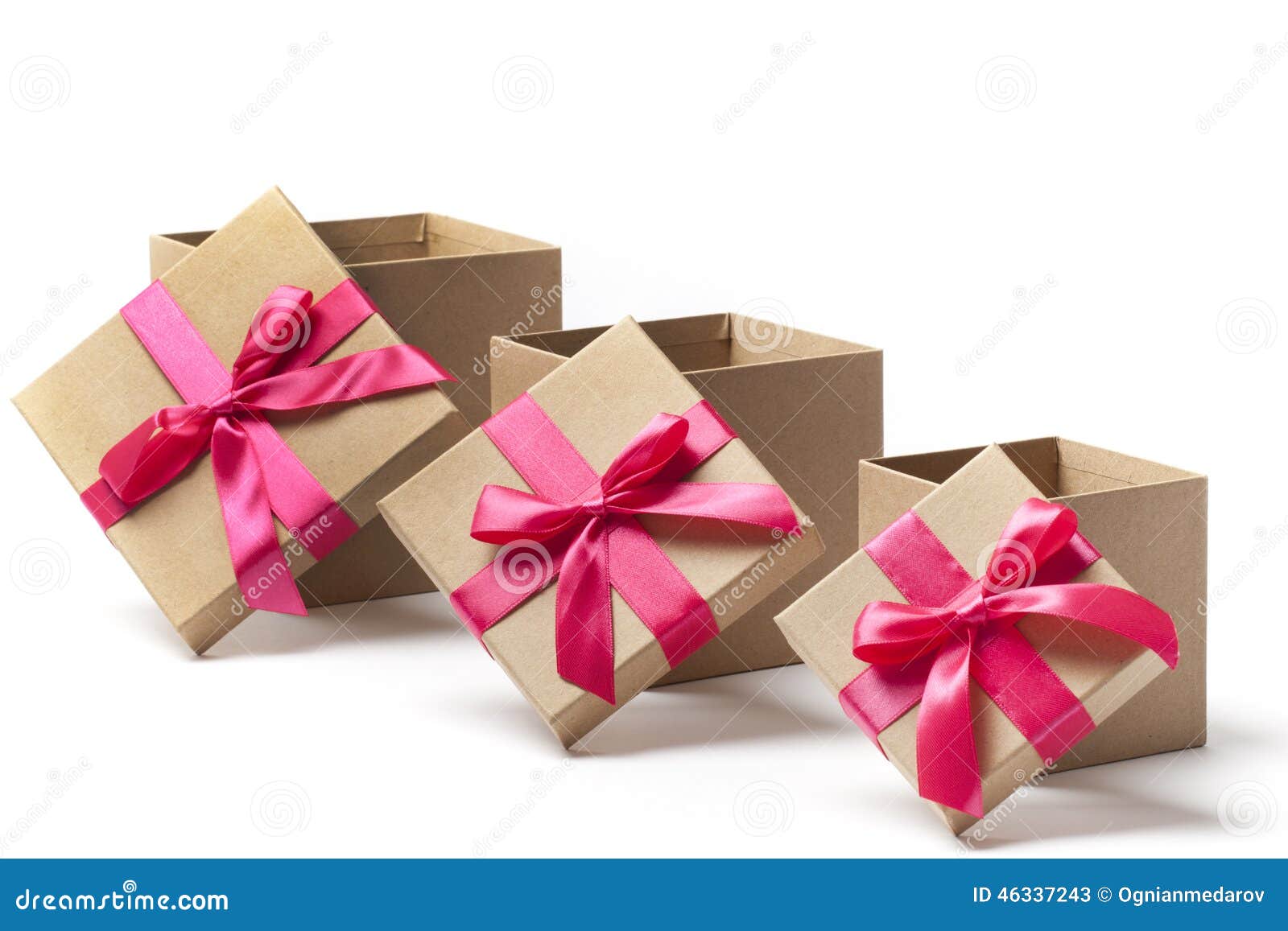 Open Gift Boxes - Stock Image Stock Image - Image of single, party ...