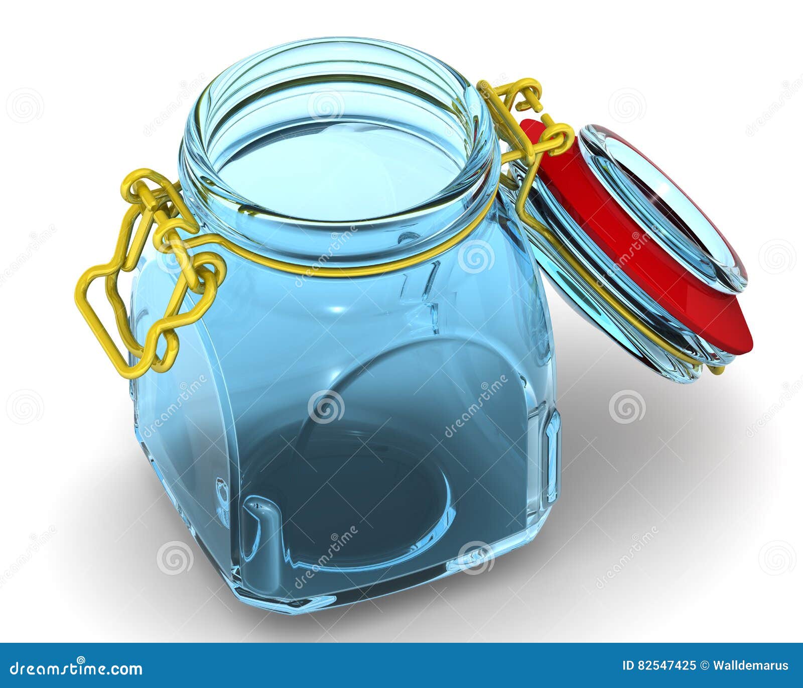 Open glass jar stock illustration. Illustration of glass - 82547425