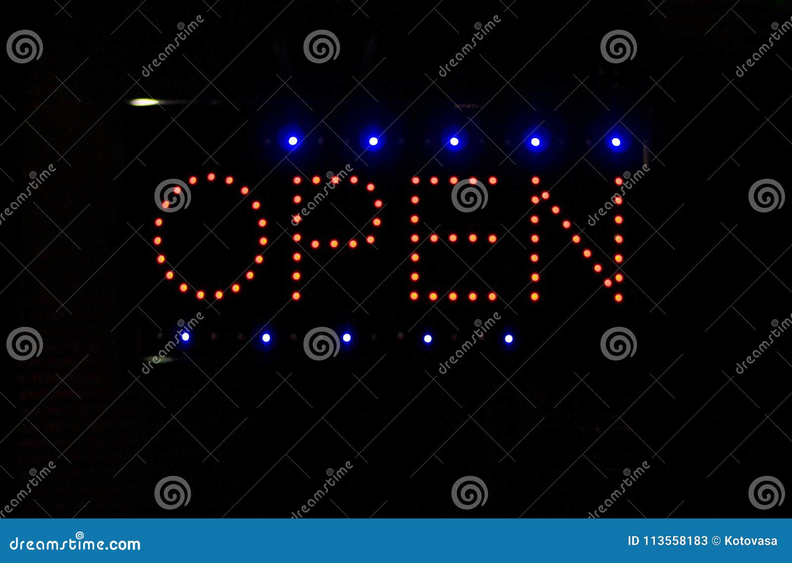 Open glowing sign stock image. Image of party, welcome - 113558183