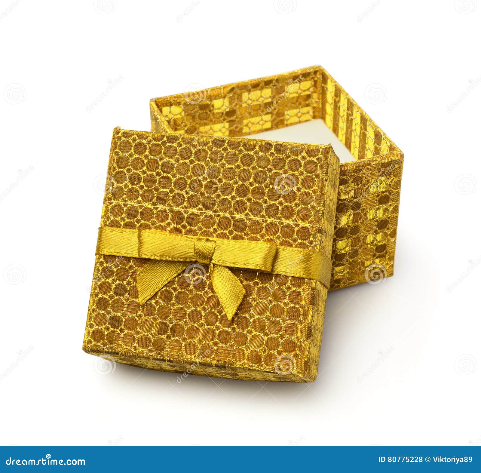 Open golden gift box stock photo. Image of birthday, color - 80775228