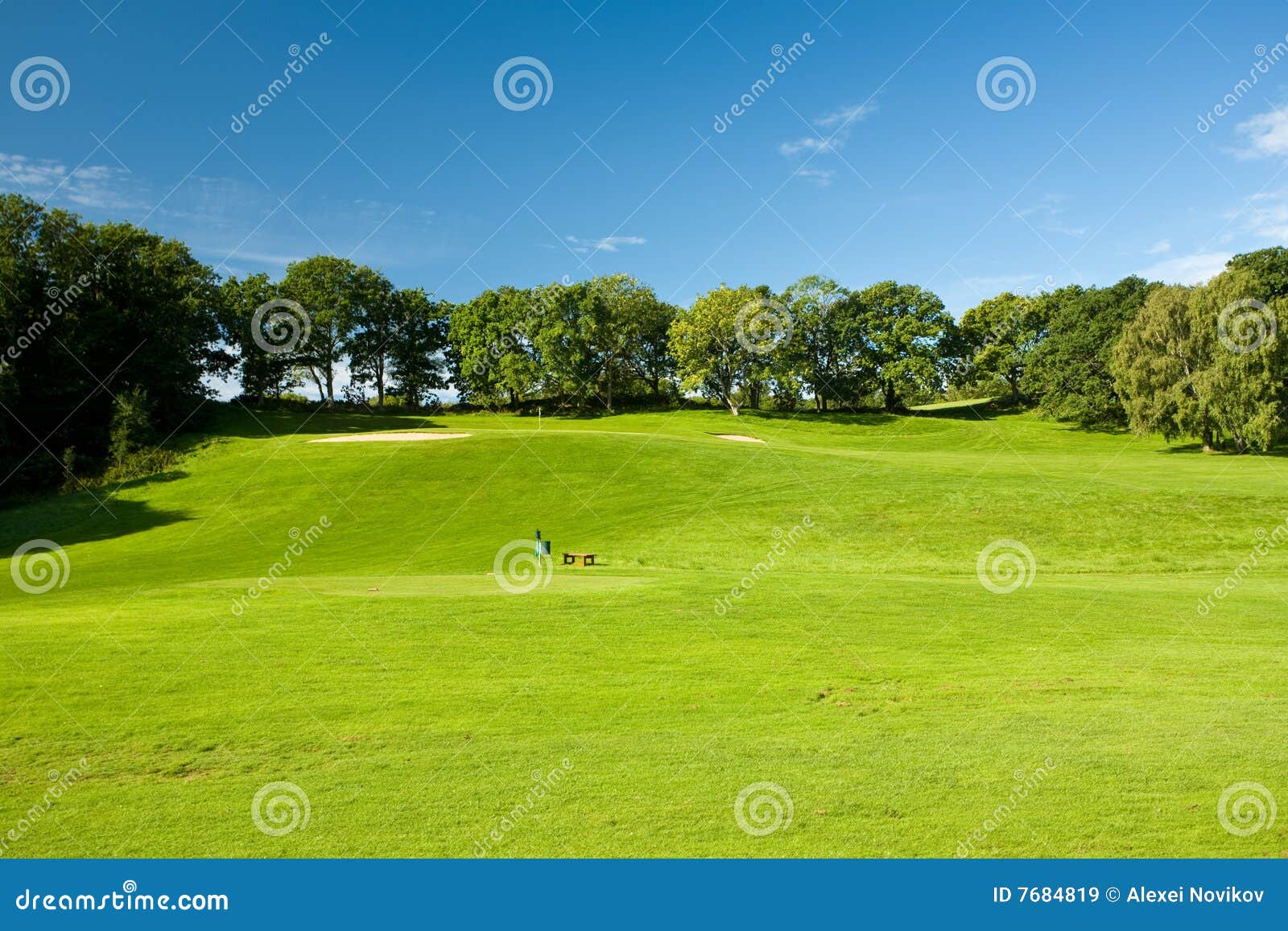 Open golf landscape stock image. Image of player, pole - 7684819