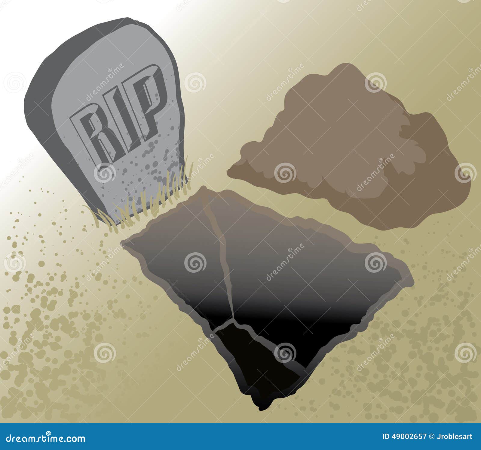 Open grave stock vector. Illustration of eerie, death - 49002657
