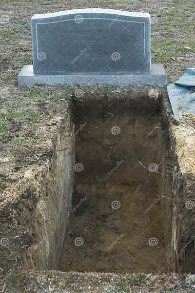 Open grave and tombstone stock photo. Image of grave, copy - 1626358
