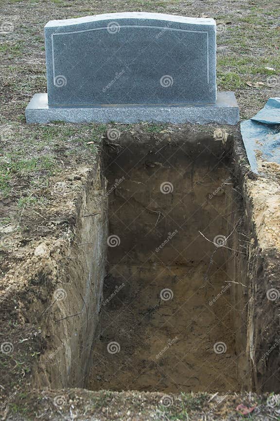 Open grave and tombstone stock photo. Image of grave, copy - 1626358