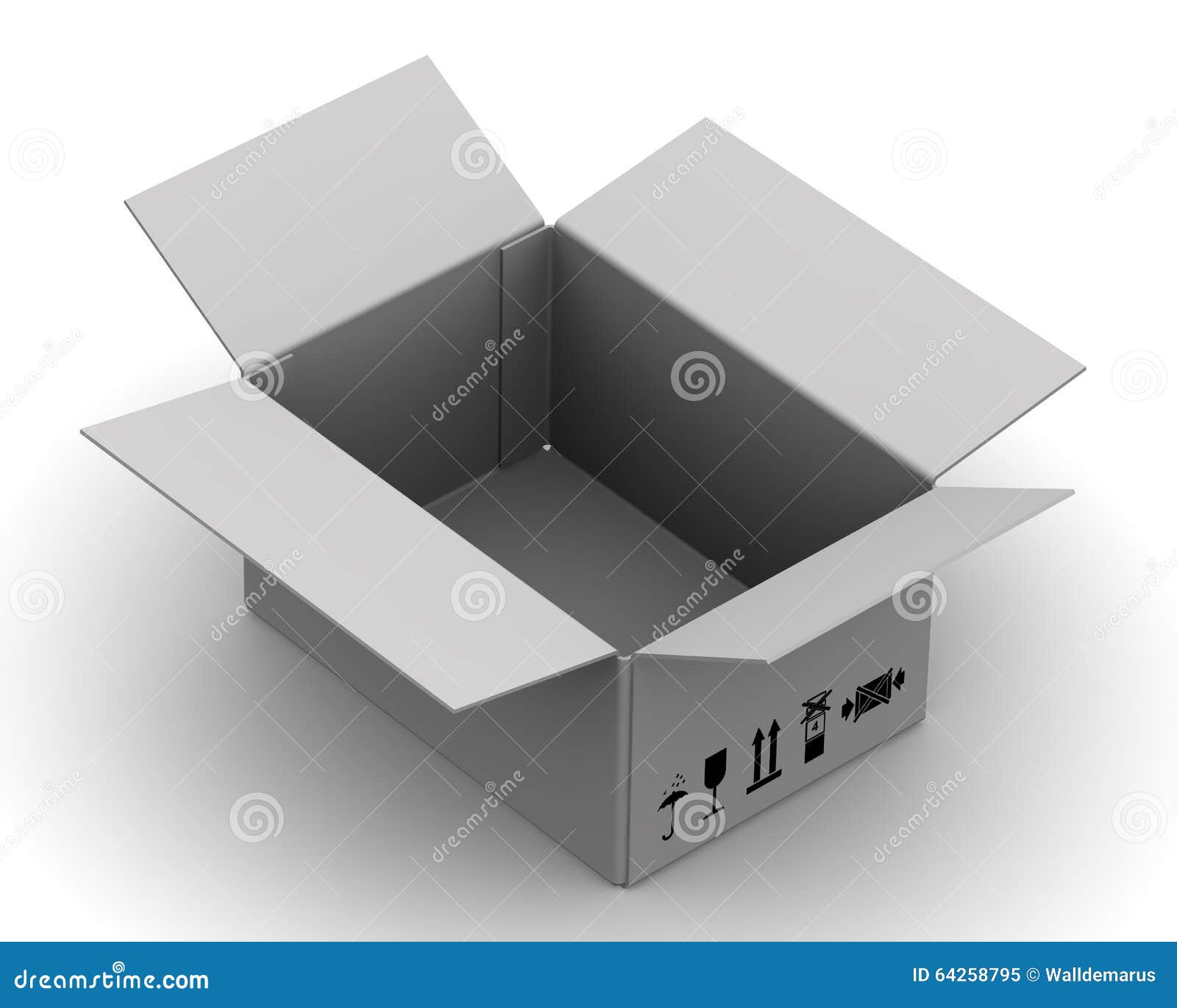 Open Gray 3 Ring Binder File Folder With Blank White Hole Punched Paper ...