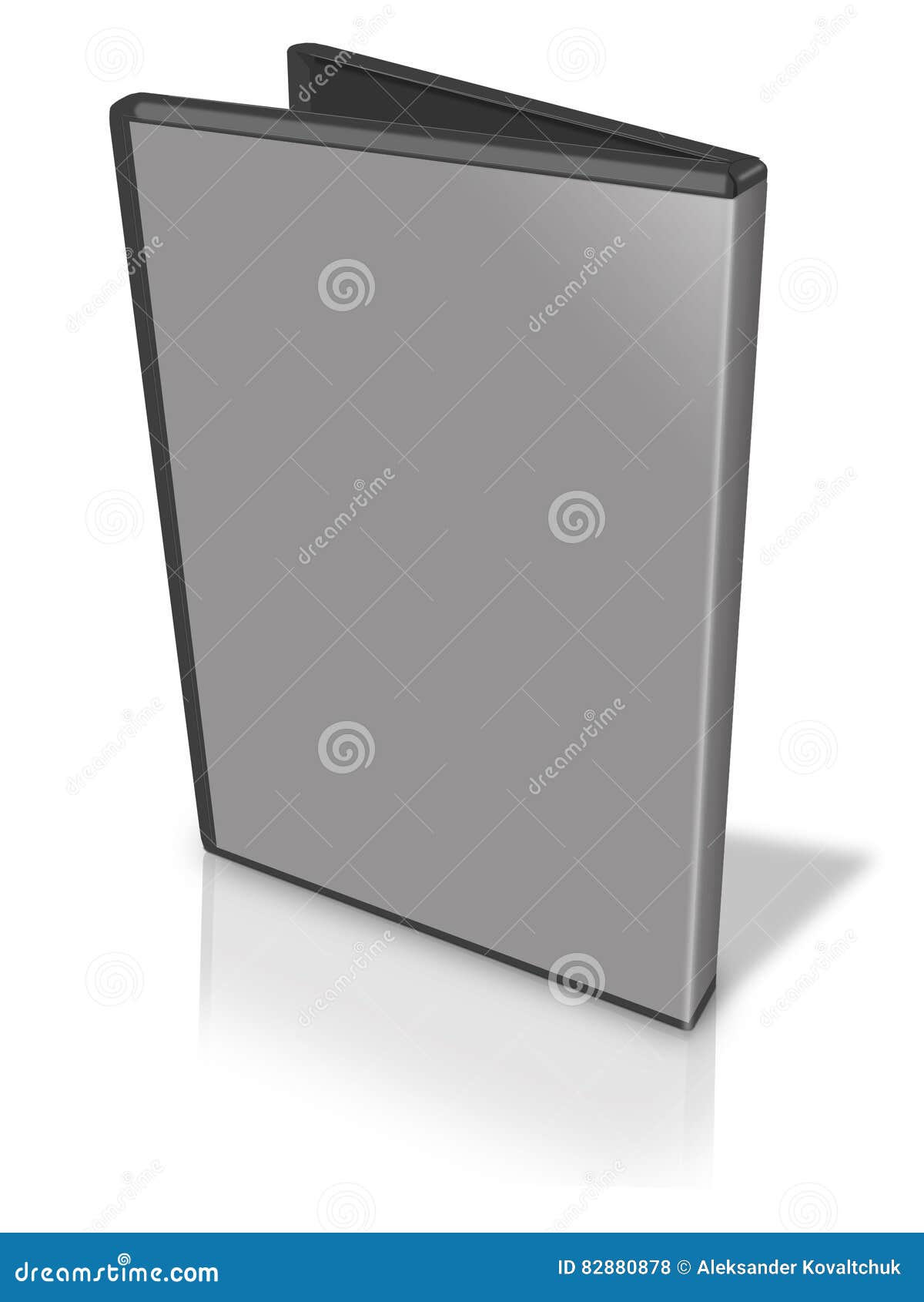 Open Grey DVD Case stock illustration. Illustration of isolated - 82880878