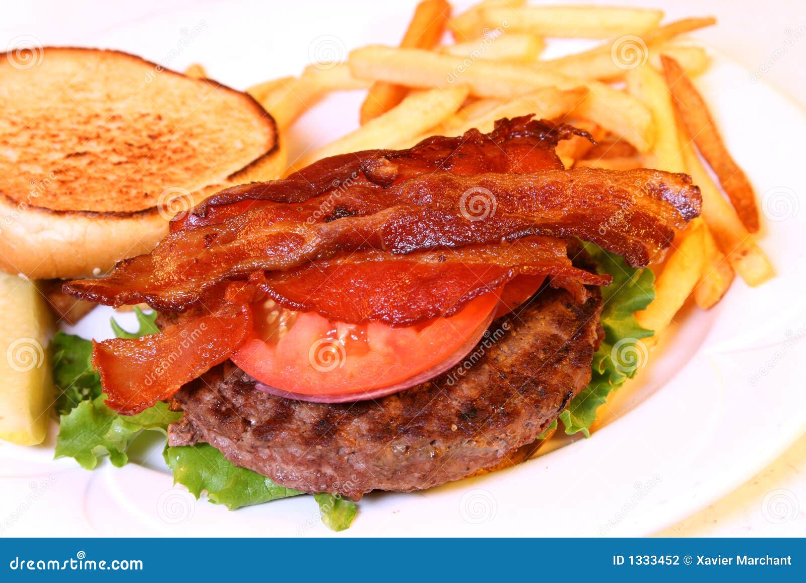 Open hamburger stock photo. Image of juicy, american, fried - 1333452