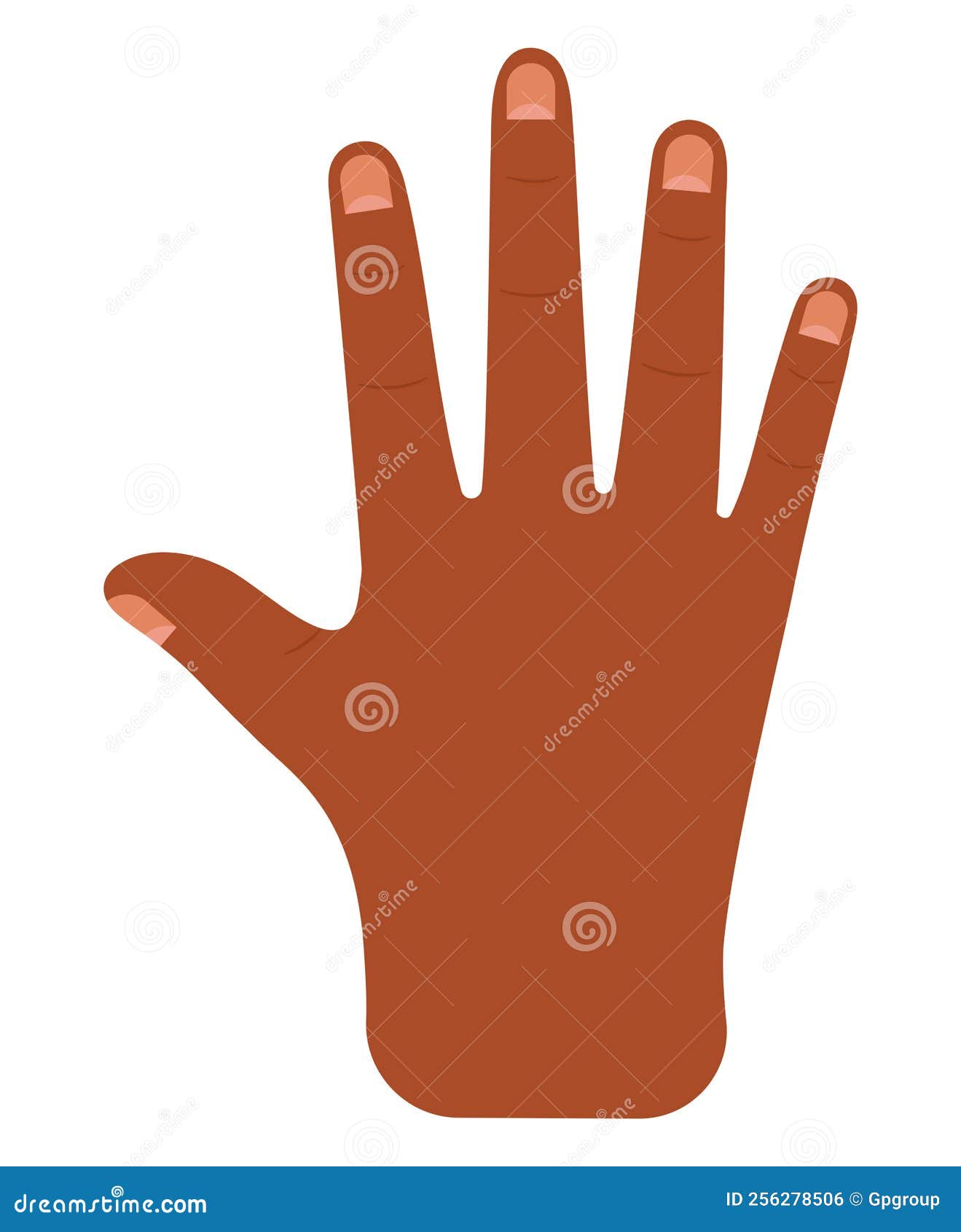 Open hand design stock vector. Illustration of expression - 256278506