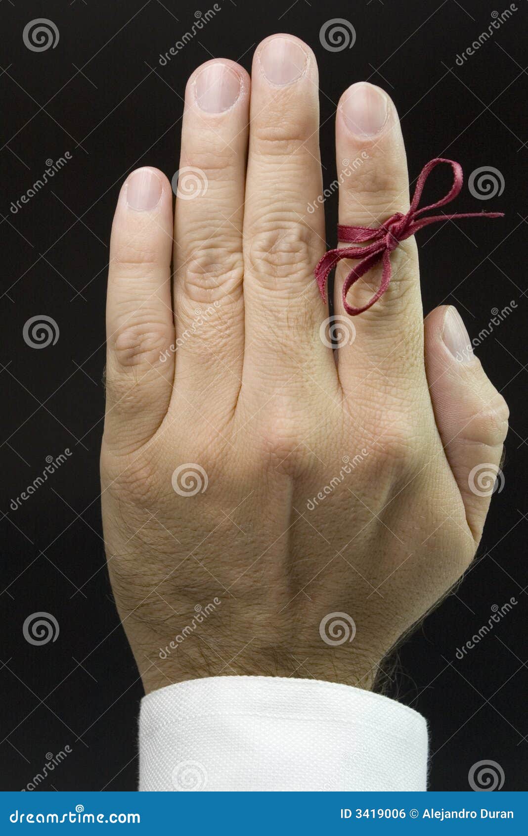 Open hand don t forget stock photo. Image of disease, yarn - 3419006