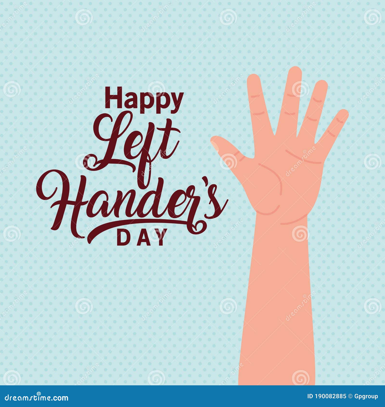 Happy Left Handers Day Design. Collection Of Left Handers Day Design ...